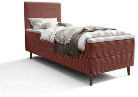 Jednolůžková postel 90 cm Napoli Comfort (terakota) (s roštem, s úl. prostorem). 1082508