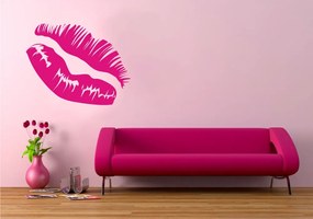 WALLVINIL Samolepky na zeď - Rty Barva: Růžová světlá, Velikost: 88x60 cm