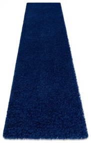 Dywany Luszczow Kusový koberec, běhoun SOFFI shaggy 5 cm tmavě modrý Rozměr koberce: 60 x 200 cm