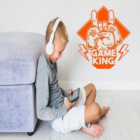 Živá Zeď Samolepka na zeď Game King Barva: černá