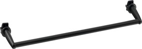 Aqualine - Držák ručníků na topná tělesa, délka 46 cm, matná černá IDR-50B
