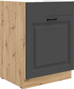 STILO gr | dolní skříňka 60 ZL 1S dřezová | 60 cm | PREMIUM BOX | artisan/grafit
