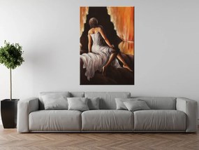 Gario Ručně malovaný obraz Hezká dívka Rozměry: 70 x 100 cm