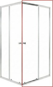 Novoterm Modul sprchového koutu NV-Olga SC Element CHR 70, chrom/transparent - bez vaničky