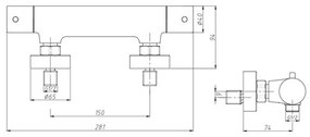 EBS Termostatická sprchová baterie, chrom S_TBAT281