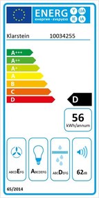 Klarstein Simplica, digestoř, 52 cm, vestavná, 440 m³/h, LED, nerezová ocel
