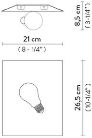 Slamp Nástěnné svítidlo IDEA APPLIQUE Varianty: bez zrcadla