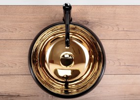Rea, Umyvadlo na desku REA Luna Gold/Black, REA-U3306