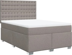 Box spring postel s matrací taupe 140x190 cm textil 3290501