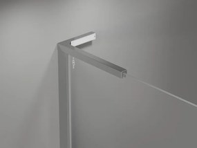 Mexen, Mexen Mist L výklopné sprchové dveře 140 cm, transparentní, chrom - 8A4L-140-001-01-00