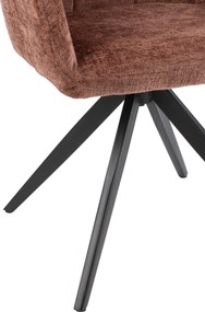 Hnědá jídelní židle Louna - 56*58*85 cm