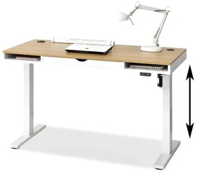 MPT Výškově stavitelný stůl Otso 120 cm/bílé podnoží