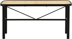 Černá/v přírodní barvě ratanová lavice Depok – Premier Housewares