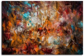 Abstraktní obraz dynamická harmonie Rozměr: 60 x 40 cm