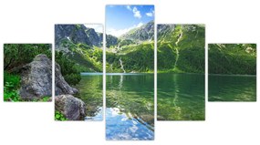 Obraz jezera v Tatrách (125x70 cm)