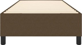 Rám postele s boxspringem tmavě hnědá 100 x 200 cm textil 3120841