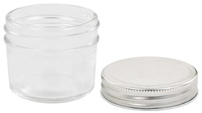 vidaXL Zavařovací sklenice se stříbrnými víčky 48 ks 110 ml