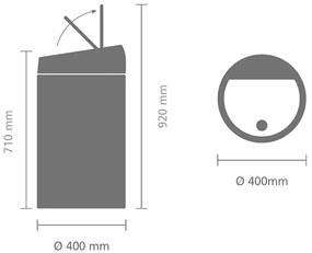 Brabantia Koš Touch Bin 60L matná ocel