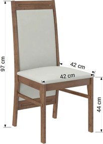 ADRK Furniture Sada stolu s židlemi RODOS 7 SE-ROD-7-S-B013