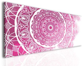 Malvis ® Obraz růžová mandala Velikost: 150x70 cm