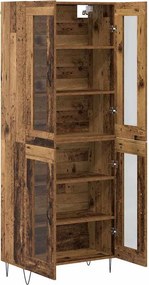 Vysoký bufet Staré dřevo 69,5 x 34 x 90 cm Kompozitní dřevo 3403174