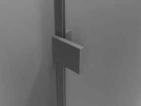Mexen Lunar-B sprchové dveře otevíratelné levé 140 cm, transparentní, gun metal - 832S-140-050-95-00-L