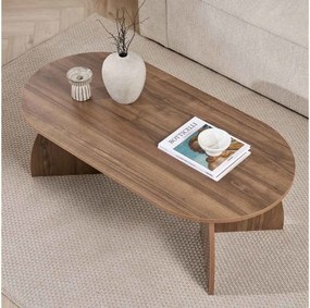 Designový konferenční stolek Felinus 120 cm vzor ořech
