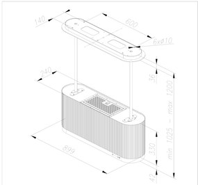 Ciarko Design Odsavač par Ciarko Design Mono W (CDW9001W)