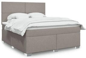 Box spring postel s matrací taupe 180x200 cm textil 3290564