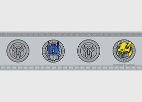 Dětská samolepící bordura na zeď Transformers Autoboti | 5 m x 13.8 cm | DWBD8043