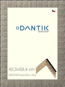 DANTIK rámeček 42x59,4 | SARTORI kost.bílá s (Plexi Čiré)