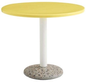 HAY Venkovní stůl Ceramic Ø90, Bright Yellow