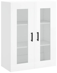 Skříň highboard lesklá bílá 69,5 x 34 x 180 cm kompozitní dřevo,  3198411