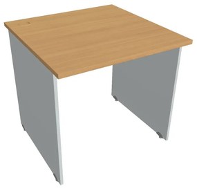 Stůl pracovní rovný 80 cm - Hobis Gate GS 800 Dekor stolové desky: buk, Dekor lamino podnože: šedá