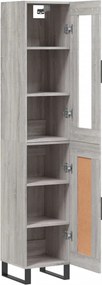 Skříň highboard šedá sonoma 34,5 x 34 x 180 cm kompozitní dřevo 3199519