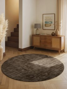 Vikosa, Kusový koberec Vikosa Jane 106297 Brown kruh, 200x200 (průměr) kruh, hnědá, dětský pokoj