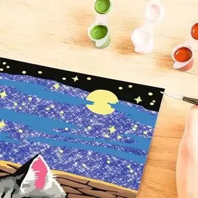 Ravensburger 120232629 CreArt Zasněná kočička (se třpytkami) / věk od: