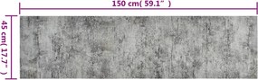 Kuchyňský koberec omyvatelný Beton 45 x 150 cm samet 136570