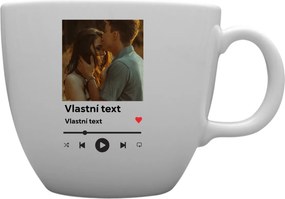 Personalizovaný MEGA XXL keramický hrnek 1000 ml s motivem přehrávače