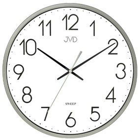 JVD Šedá tiché netikající hodiny JVD HX8016.5
