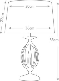 Elstead AG-TL-AGED-BRASS - Stolní lampa AEGEAN 1xE27/60W/230V bronzová