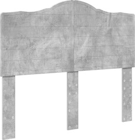 Rám postele s čelo Betonově šedá 120 x 190 cm Kompozitní dřevo 3413633