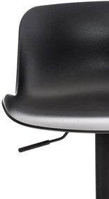 Barová židle Hilliston - umělá hmota | černá