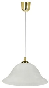 Candellux Lustr na lanku VERA 1xE27/60W/230V zlatá/bílá CA0985