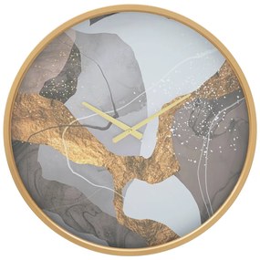 Šedé nástěnné hodiny Mauro Ferretti Art, ø 60 cm