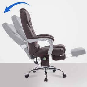 Kancelářská židle Pacific s masážní funkcí V2 – hnědá