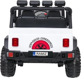 Elektrické autíčko Jeep BEAST 4x4 bílé