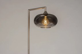 Stojací designová lampa Renton Steel