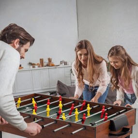 Costway 4 v 1 Multiherní stůl se stolním fotbalem a kulečníkem a vzdušným