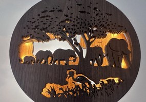 Li-Go "Sloni" lampa 20x22 cm provedení povrchu: dub světlý